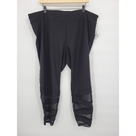 Adore Me Pants And Jumpsuits Adore Me 4x Plus Size Black Sheer Leggings High Rise Ankle Poshmark